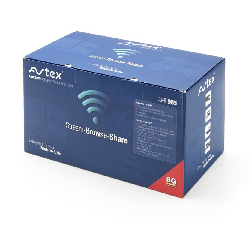 AVTEX AMR985 - MOBILE 3G/4G/5G WIFI INTERNET ROUTER SYSTEM FOR ...
