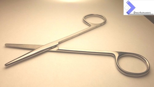 Dental Strabismus Scissor 4.5" Straight Blade Blunt Tip Surgical ...