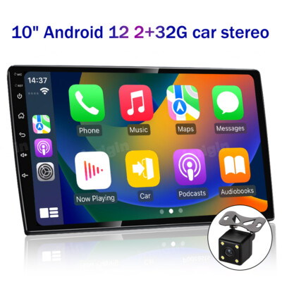 10.1" Android 12 For Apple Carplay Car Stereo Radio GPS WiFi 2Din+Back ...