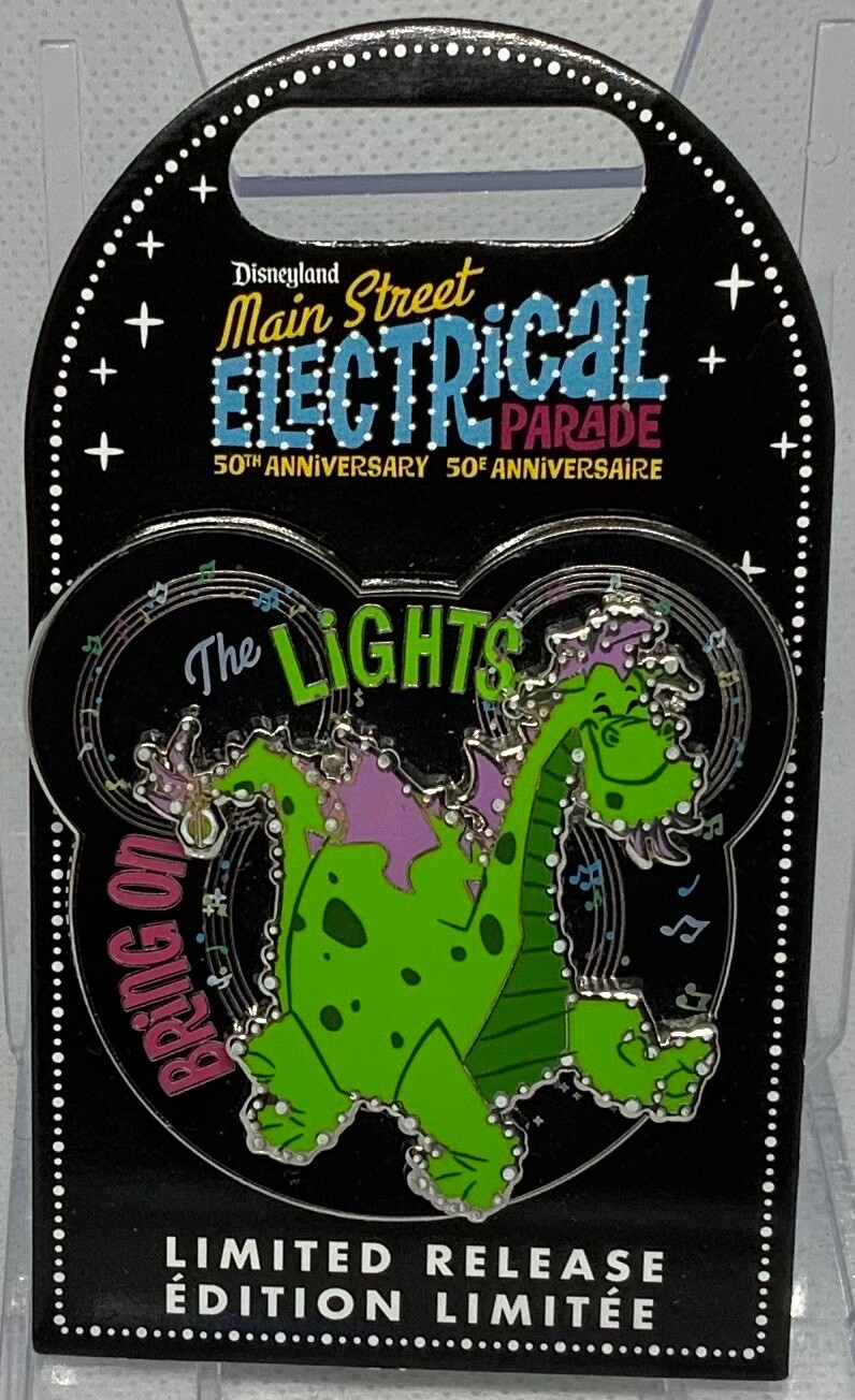 Disney DLR 2022 50th Ann. Electrical Parade Elliott Dragon LR pin | eBay