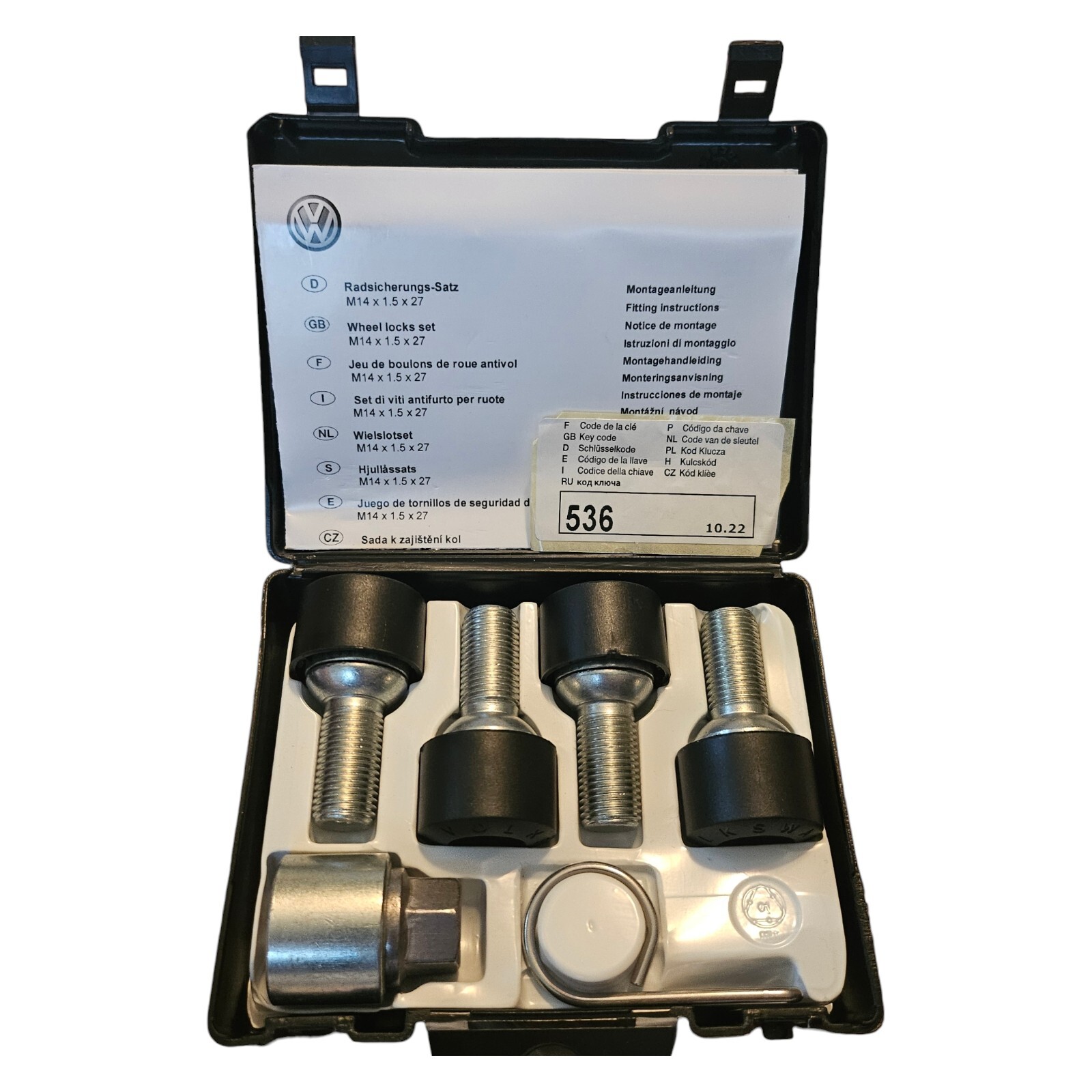 OEM VW Volkswagen Lockable Wheel Bolt Set 000071597d for sale online | eBay