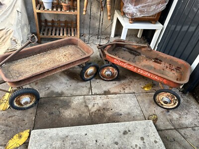 2 Vintage Red Wagons Ralph’s Chuck Wagon Ball Greyhound | eBay