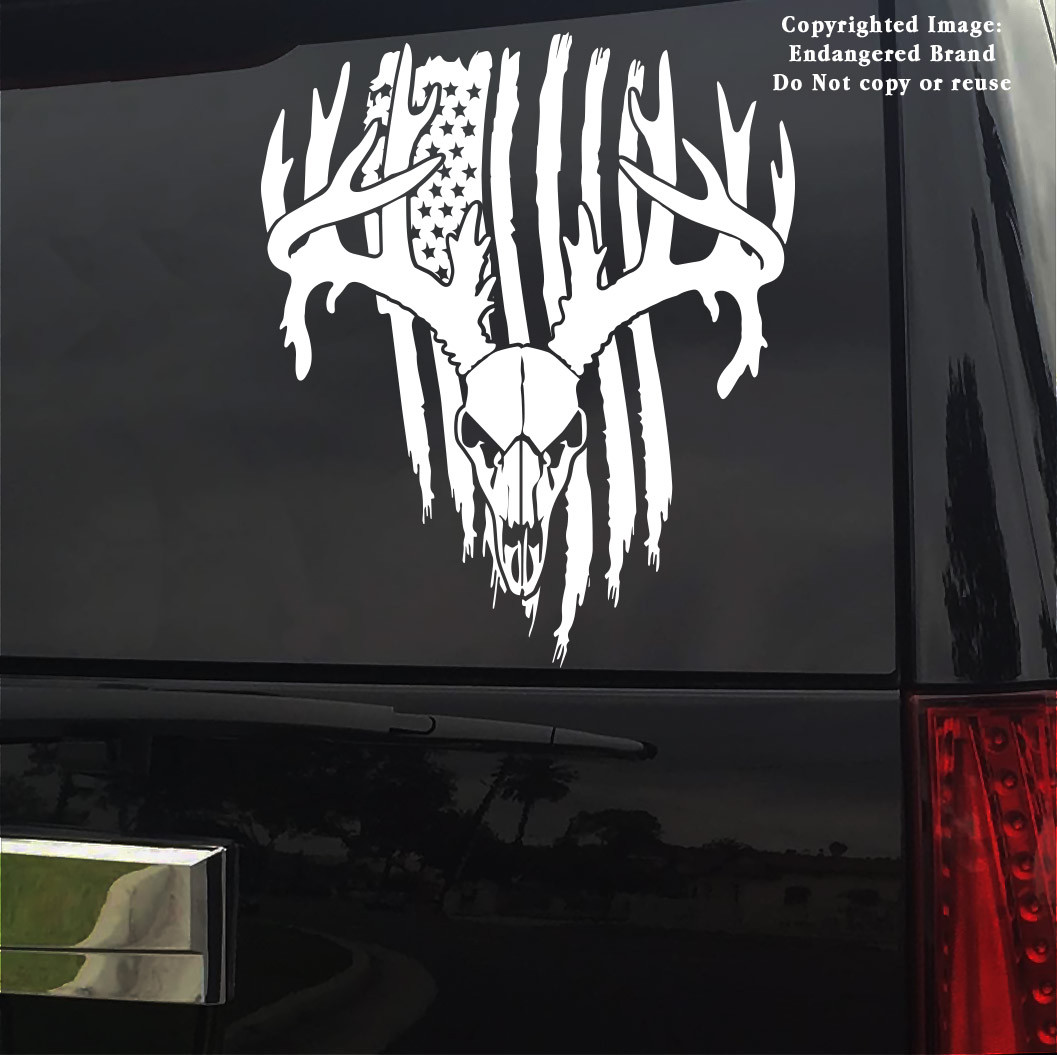 Mule Deer Skull Decal Deer Skull Decals Stickers For Cars Trucks