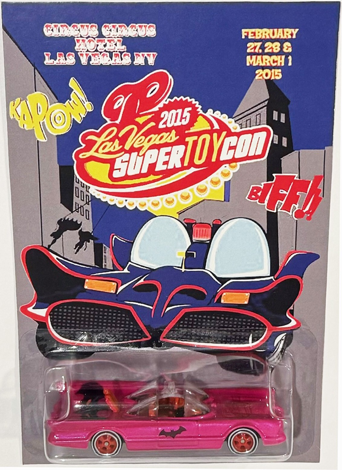 Hot Pink 1966 BATMOBILE Custom Hot Wheels 2015 Las Vegas Convention ...