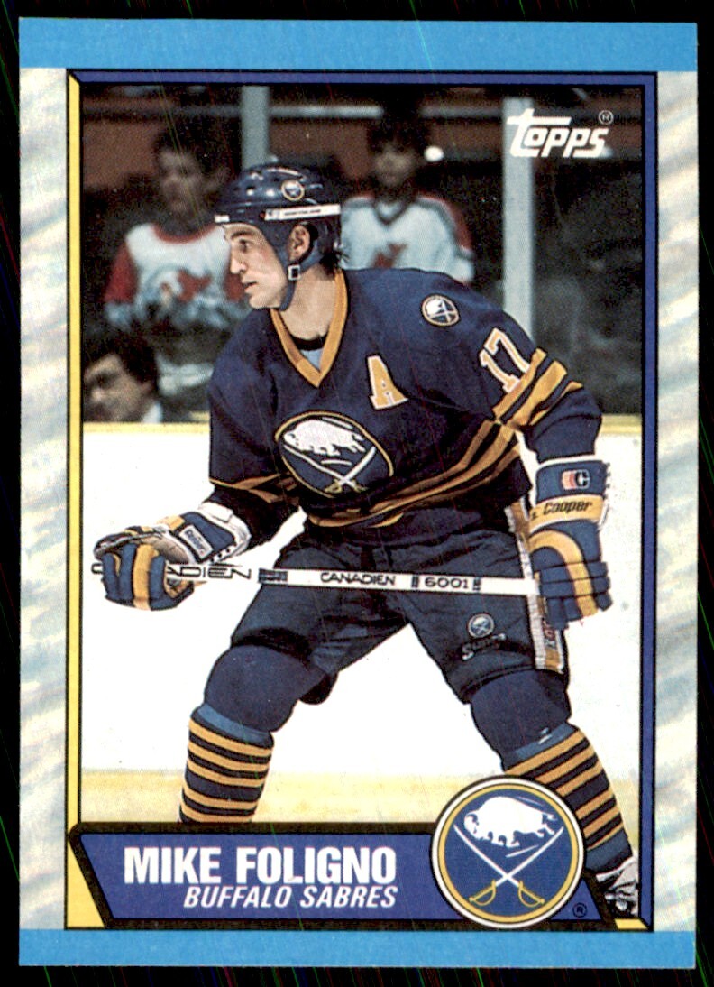 1989-90 TOPPS MIKE FOLIGNO BUFFALO SABRES #78 | eBay