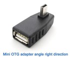 1pcs OTG Cable/Adapter Angle & Straight Micro/Mini 5pin USB M to USB 2. ...