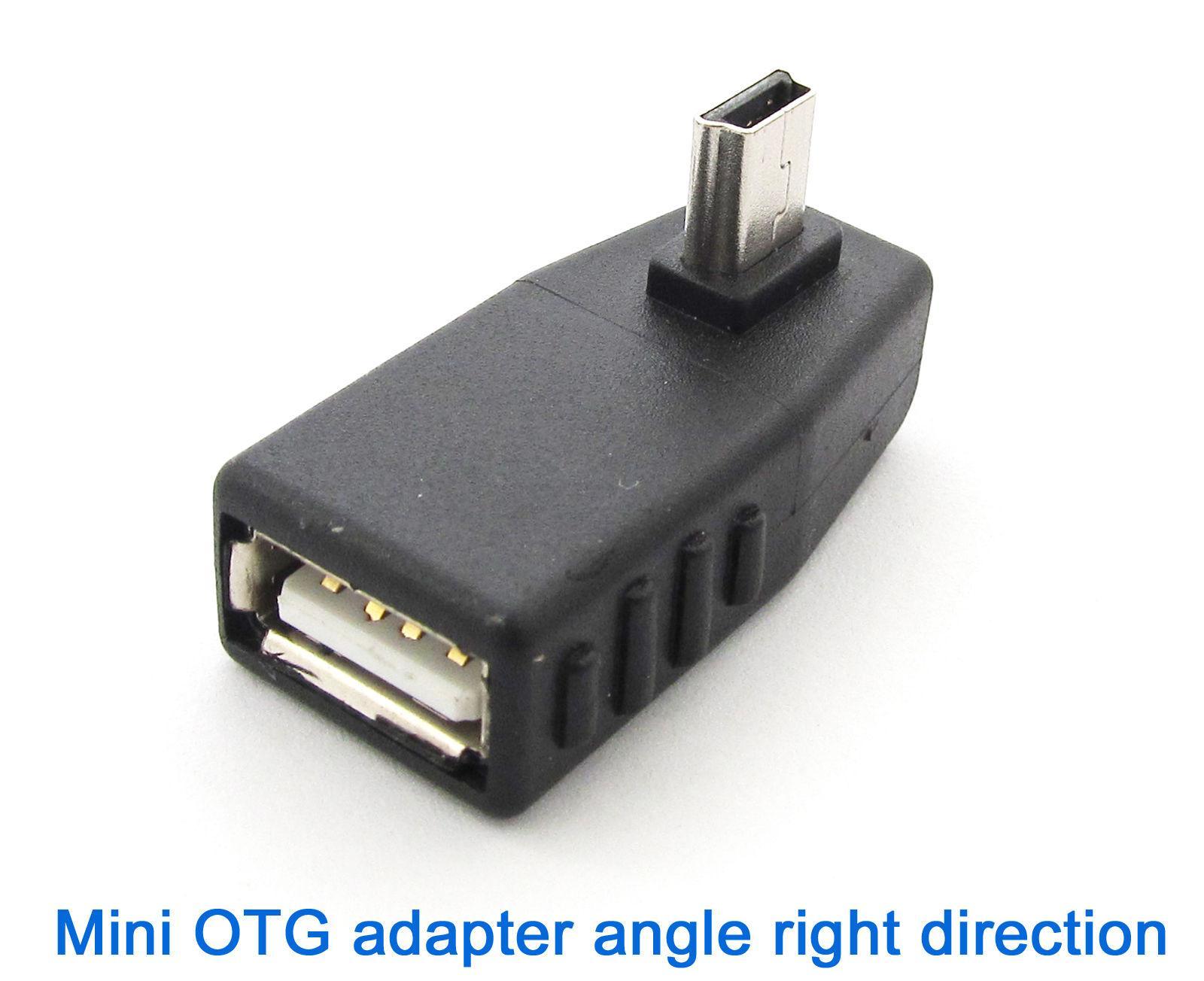 1pcs OTG Cable/Adapter Angle & Straight Micro/Mini 5pin USB M to USB 2. ...