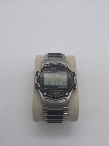 Timex Atlantis 100 Indiglo Alarm Chrono Mens Digital Quartz Watch New ...