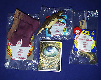 4 Disney DINOSAUR McDonalds"s Happy Meal Toys - 4 6 8 BAYLENE Bruton ...