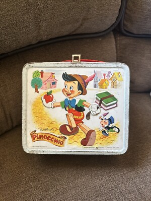 1971 Aladdin Pinocchio Metal Lunch box No Thermos | eBay