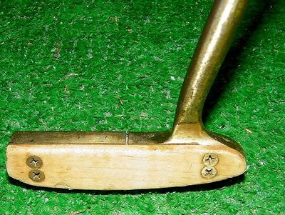 Vintage Old Master Putter John Green Signature Wood Face Excellent ...