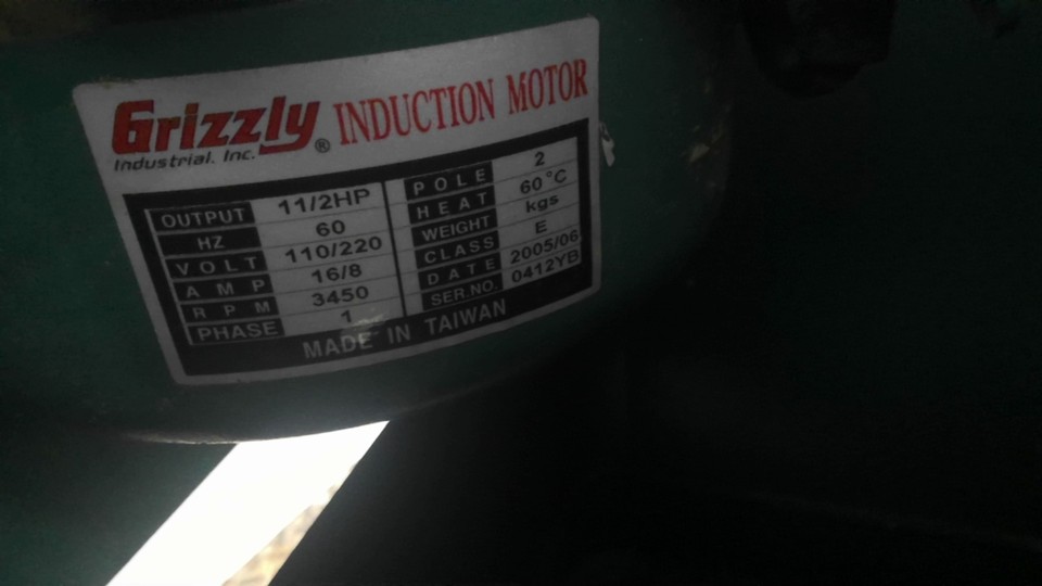 Grizzly G1035 1-1/2 Hp Shaper 110/220 V Single Phase | eBay