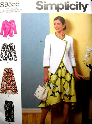 Skirts and Jacket Misses size 16-24 Simplicity 9555 Sewing Pattern * | eBay