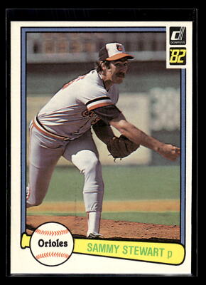 1982 Donruss Baseball #457 Sammy Stewart "Set Break" Mint Baltimore ...