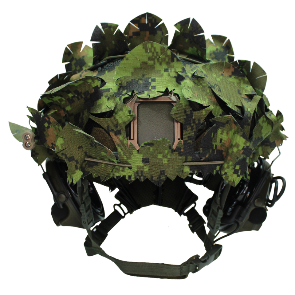 Scrim Tactical Helmet Ghillie 3d Leaf Concealment Camouflage Wood ...