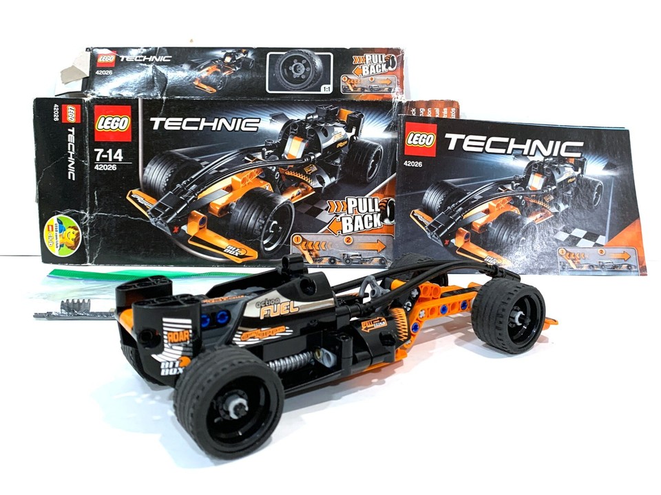USED LEGO TECHNIC 42026 BLACK CHAMPION RACER WITH BOX & MANUAL RETIRED ...