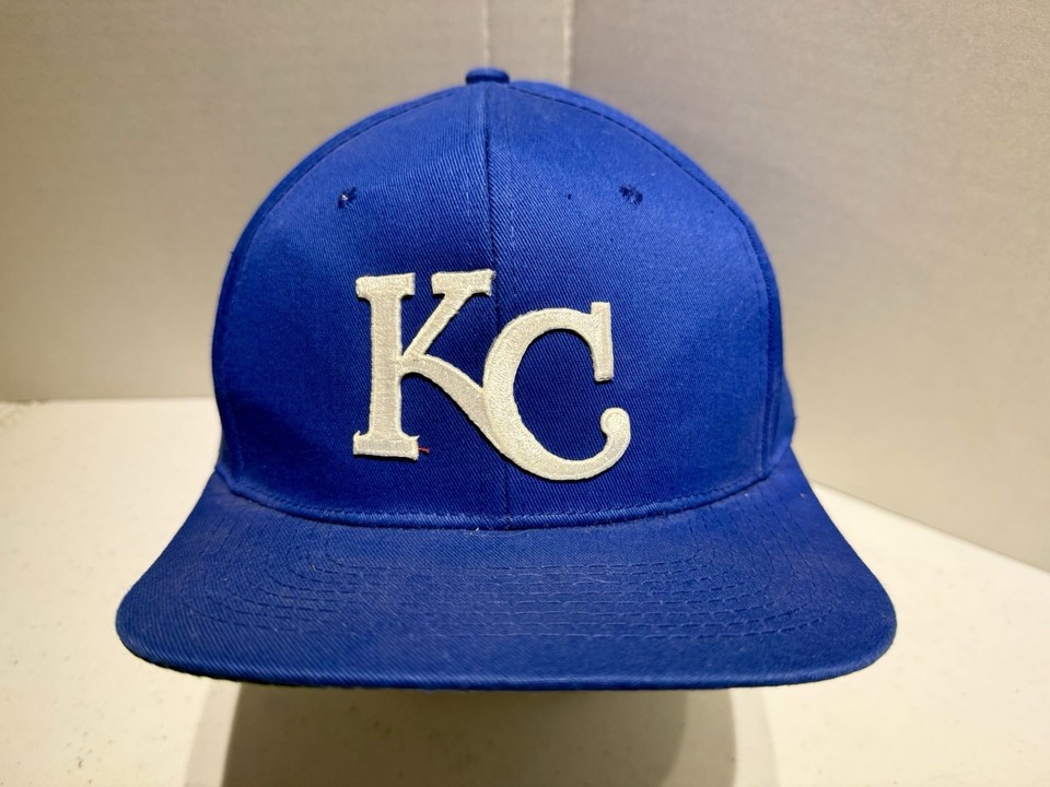 1990 Vintage Kansas City Royals Blue Snapback Hat MLB Baseball Cap KC ...