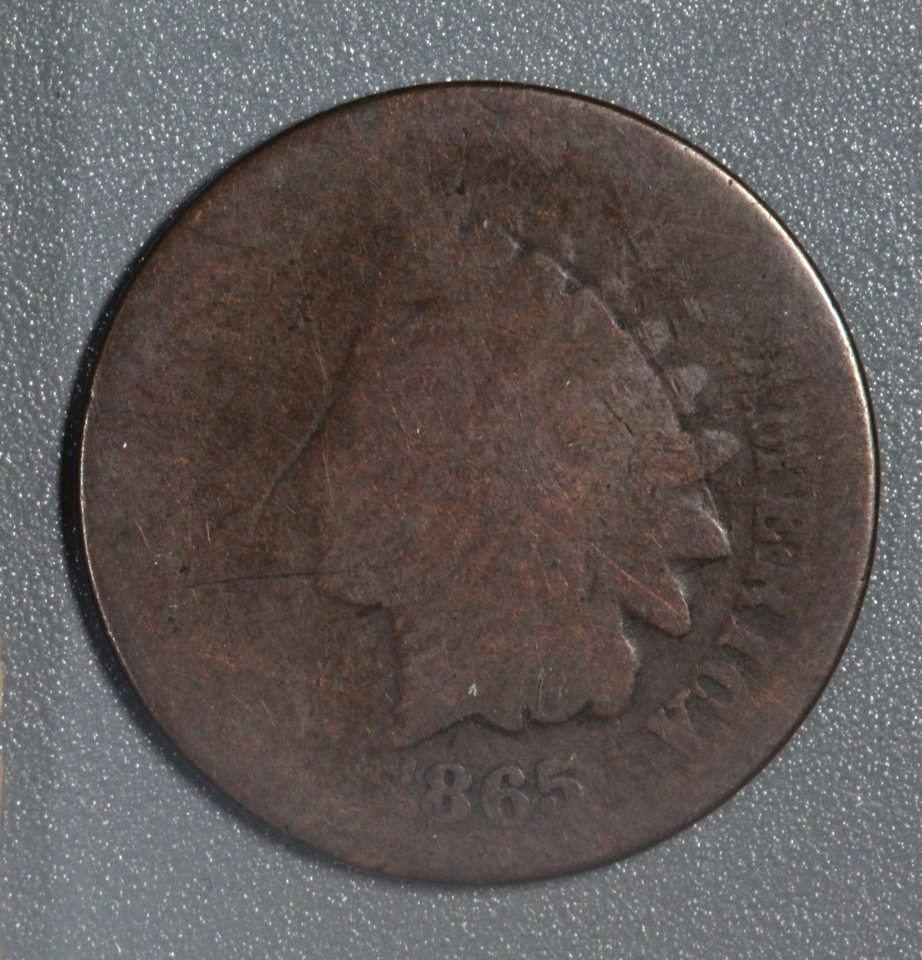 1865 - Indian Head 1¢ Cent Penny - Fr - Fair - Fancy 5 dbkjA | eBay