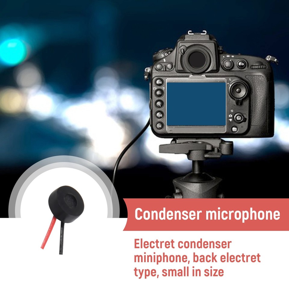 10pcs Electret Condenser MIC 4mm x 2mm for PC Phone MP3 MP4 T1R52658 ...