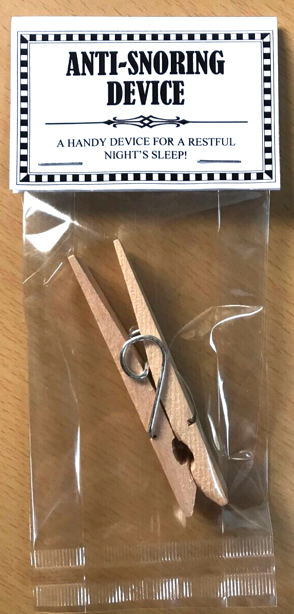 Anti-snoring Device Funny Novelty Joke Secret Santa Birthday Xmas Gift ...