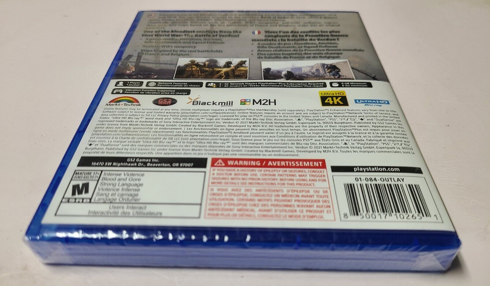 WWI: Verdun - Western Front - Sony PlayStation 5 PS5 NEW 850017102651 ...