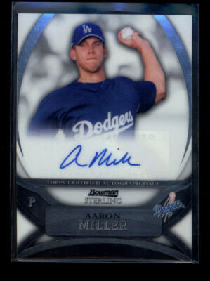 AARON MILLER 2010 BOWMAN STERLING PROSPECT ROOKIE AUTOGRAPH AUTO RC ...