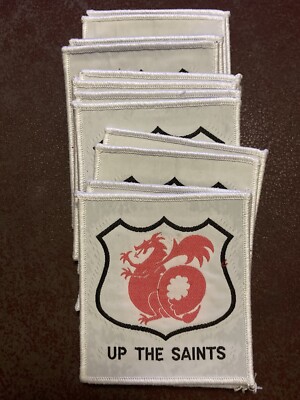 10x St. George Dragons Retro Embroidered badges From 1970’s Vintage Red ...