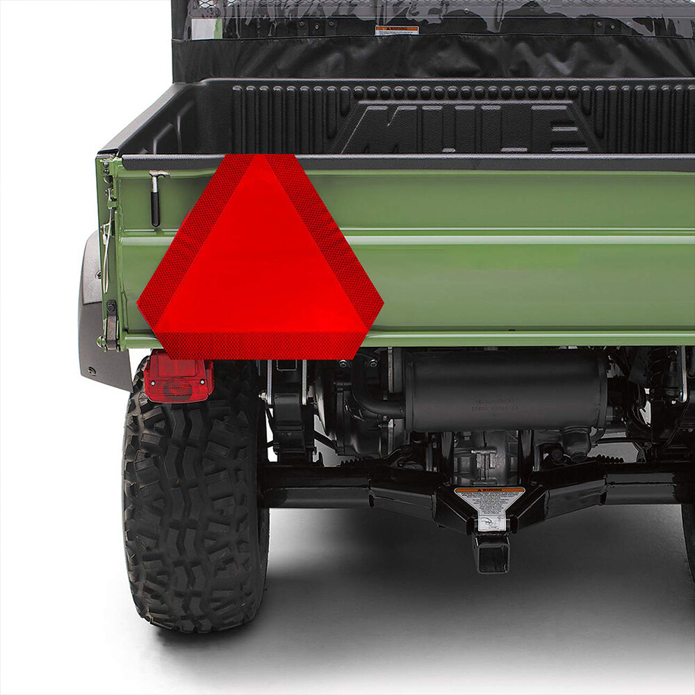 Car Slow Moving Vehicle Sign Reflective Tape Safety Triangle Orange ...