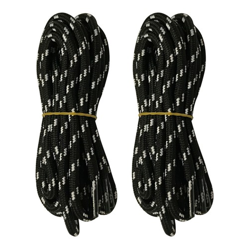 2 pairs 5mm Thick Heavy duty Round Hiking Work Boot Shoe laces Strings ...