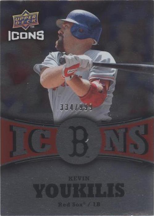 2009 Upper Deck Icons - Icons Kevin Youkilis #IC-KY Red /999 for sale ...