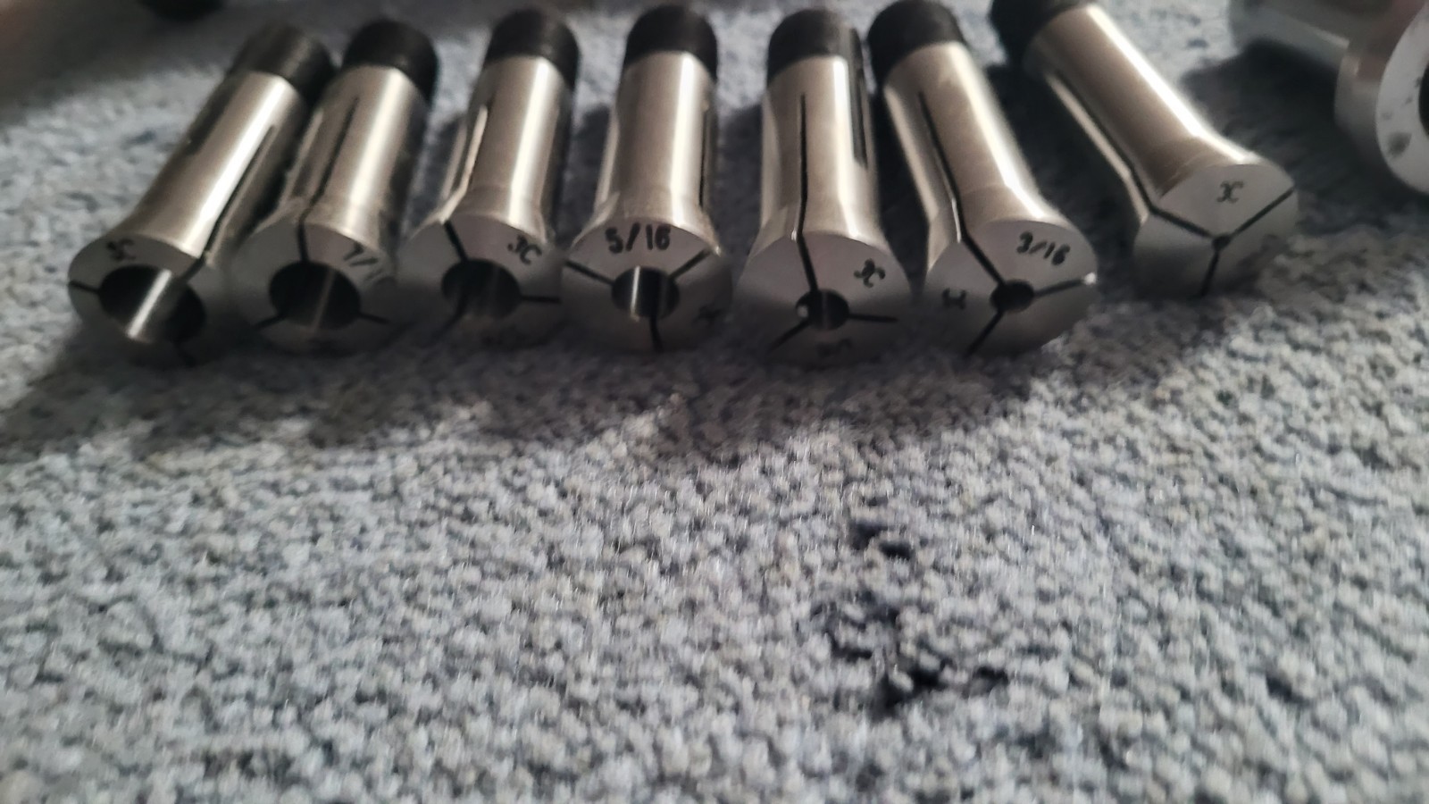 Atlas Craftsman 9-12 Inch Lathe 3c Collet Set With Drawbar And ...