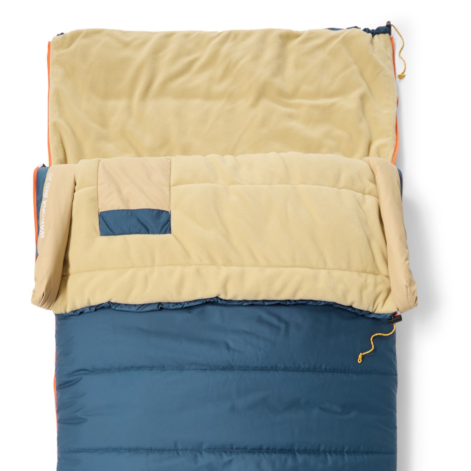 The North Face Wawona Bed 20 Sleeping Bag - Shady Blue - Long - Right ...