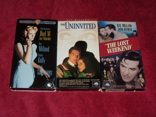 RAY MILLAND: Lot of 3 Classic Movies VHS~The Lost Weekend, The ...