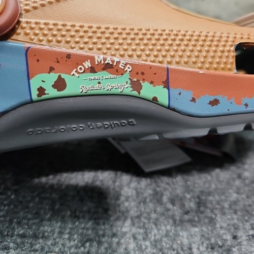 Mater Crocs Men 13 Disney Cars Tow Mater Clogs Shoes X Collab | eBay