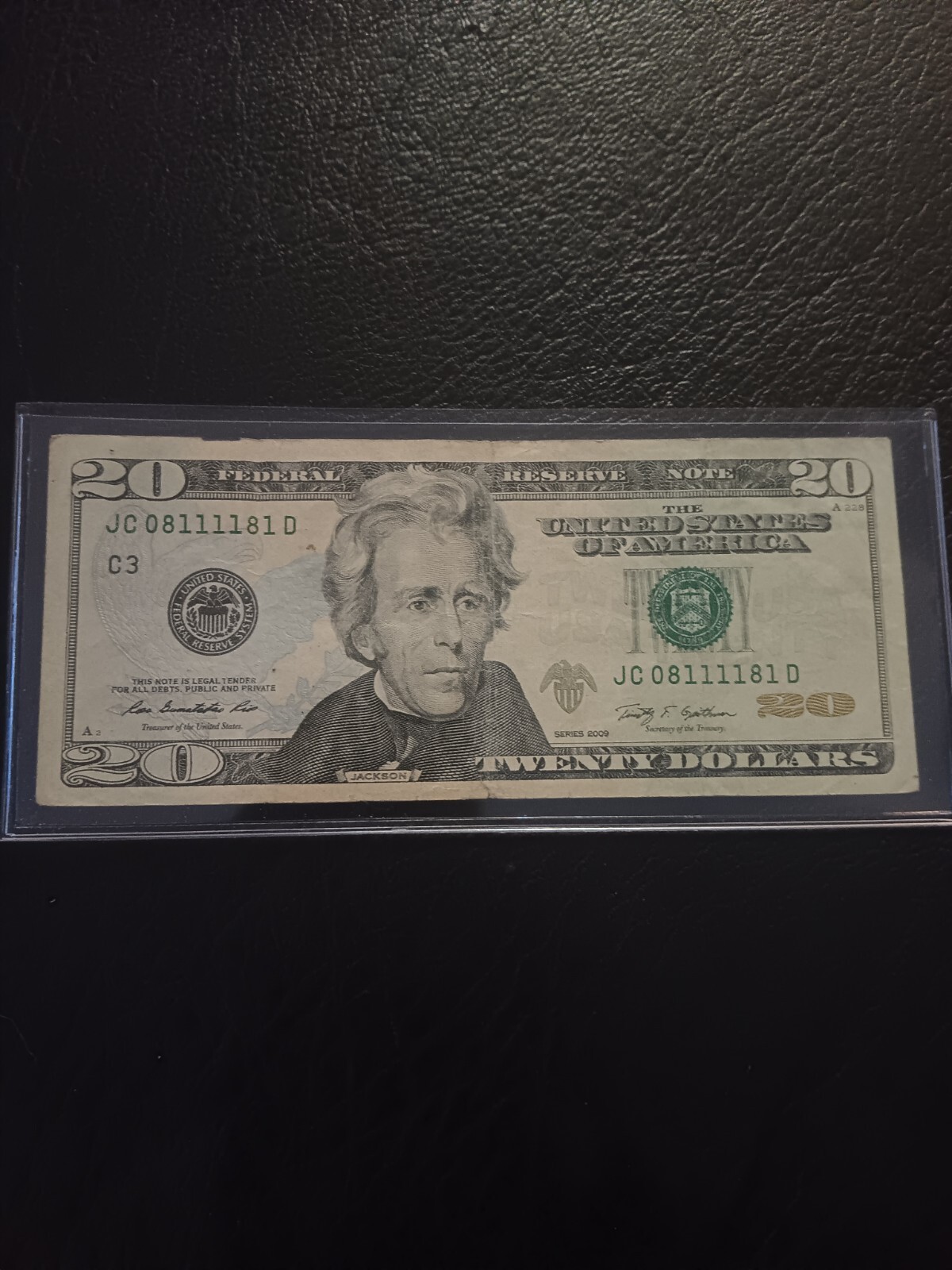 4 of a kind, 3 of a kind with an almost mirror serial number 20 dollar ...