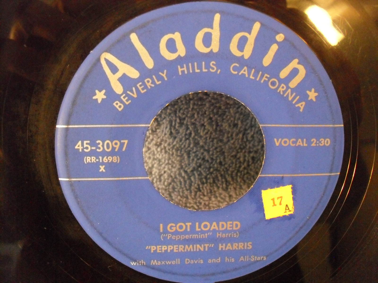 Peppermint Harris, I Got Loaded / It's You, Yes, It's You, Aladdin 45 ...