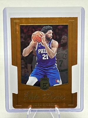 2023-24 Donruss Elite Series Joel Embiid Orange Die Cut Parallel #9 ...