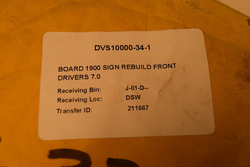 Board Driver Front Destination Sign 7" DVS10000-34 | eBay