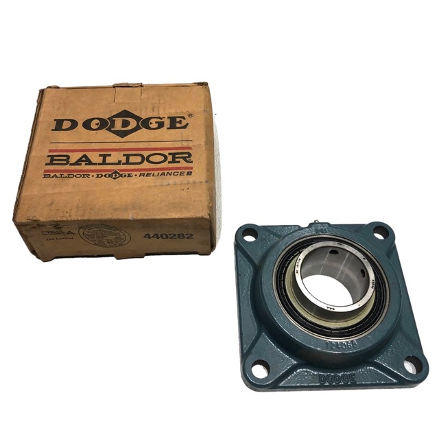 Dodge Baldor 124217 F4BSC207 — 4 Bolt Flange Pillow Block Bearing — 2-7 ...