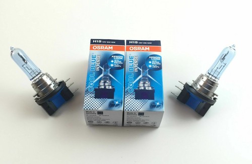 2x Osram Cool Blue Intense H15 Lampe 64176CBI 12V 55/15W Ece R37 ...