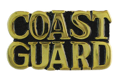 United States Coast Guard Raised Golden Lettering HONORS Military Pin ...