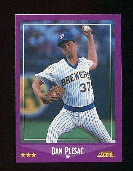 1988 SCORE GLOSSY #77 DAN PLESAC MILWAUKEE BREWERS | eBay