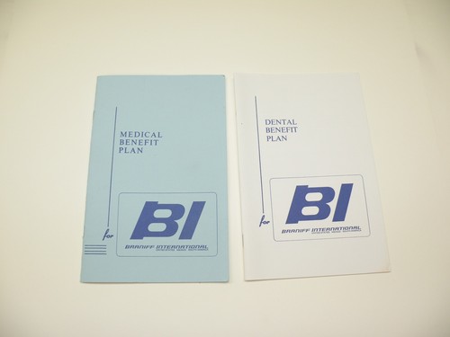 BRANIFF INTERNATIONAL INSURANCE BOOKLETS | eBay