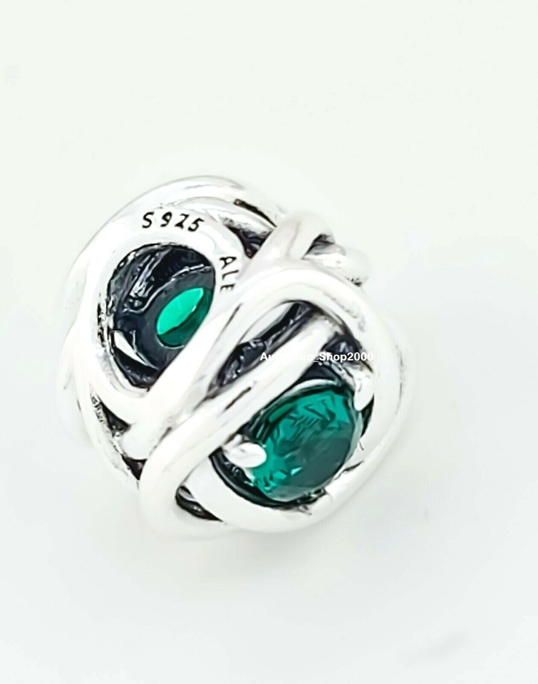 New 100% Authentic PANDORA 925 Ale May Green Eternity Circle Charm ...