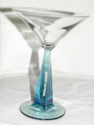 Bombay Sapphire Marini Glasses,Blue Twisted Stem,MARINER, | eBay