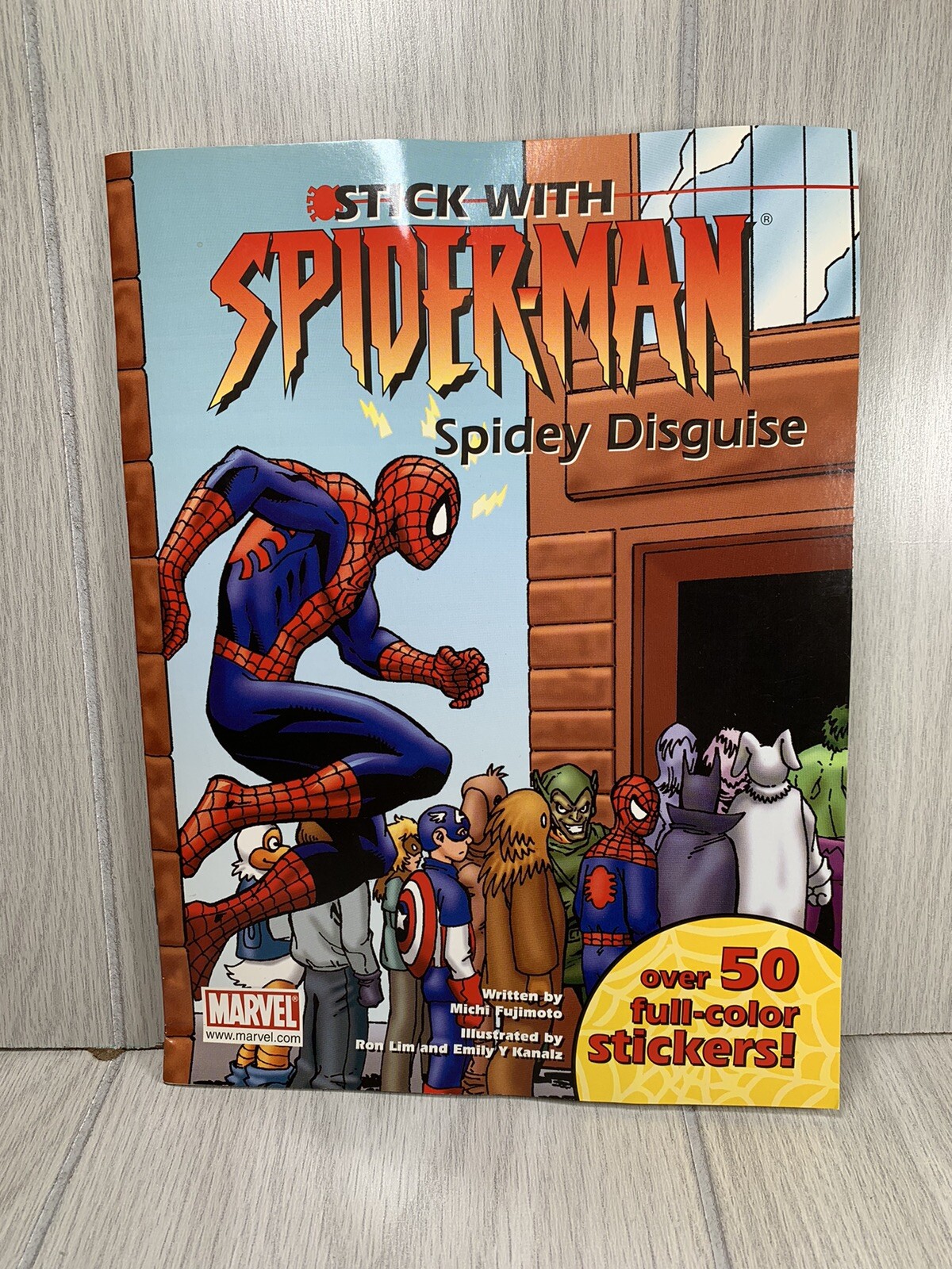 SPIDER-MAN Stick With Spider-Man SPIDEY DISGUISE Sticker Story Book ...