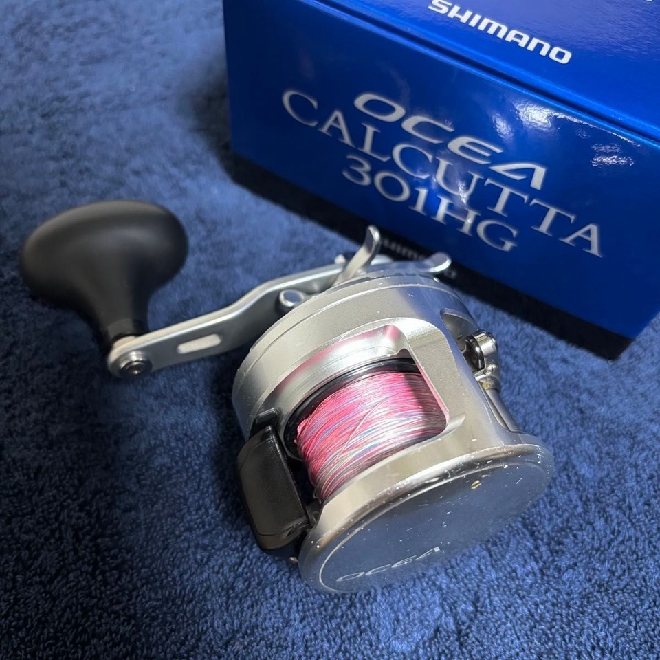 Shimano Ocea Calcutta 301HG Left Hand Jigging Reel Used Box Smooth ...