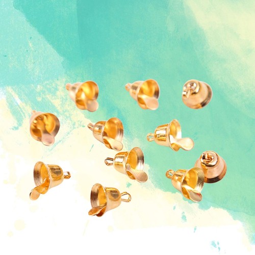 20 Pcs Christmas Tree Decorations Golden Bell Miniature Bells Crafts ...