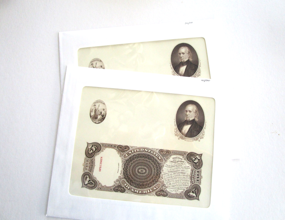 BEP Intaglio Print ANA 2007 National Money Show. 2 Souvenir Cards. See ...