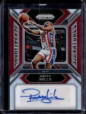 Patty Mills 2023-24 Panini Prizm #SS-PM Sensational Signatures Auto Red ...